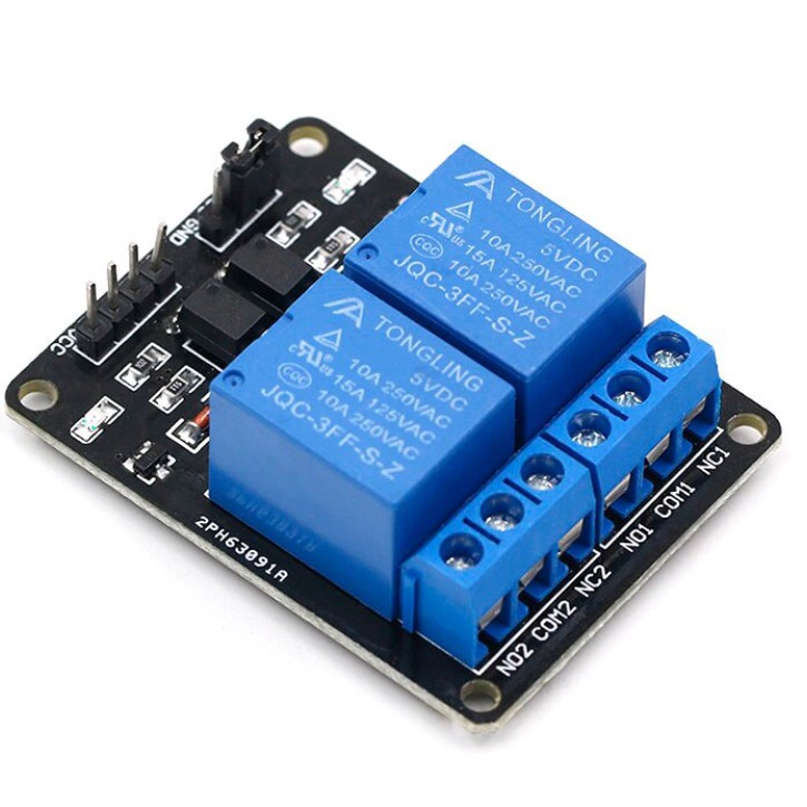2 Channel 5V Relay Module SPDT with Optocoupler | Shopee Malaysia