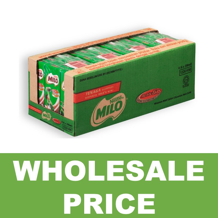 Nestle Milo Activ-Go UHT (200ml x 24 Packs) Milo Kotak Milo Pack ...