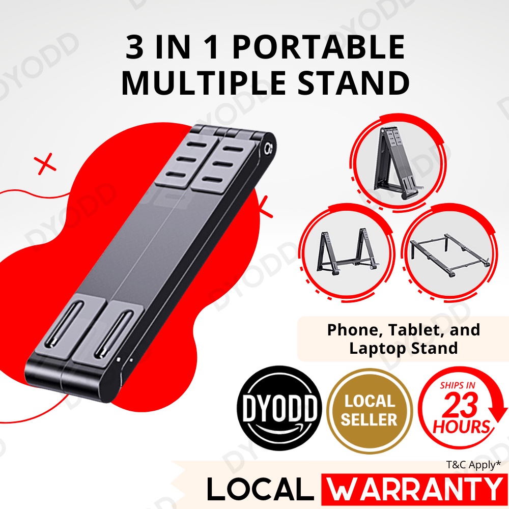 [Ready Stock] 3 in 1 Portable Laptop Stand Computer Stand Phone Stand ...