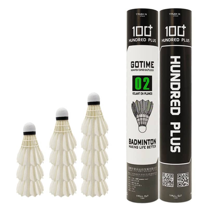 XBLAVK 100+HUNDRED PLUS Badminton Shuttlecock bola badminton bulu ...