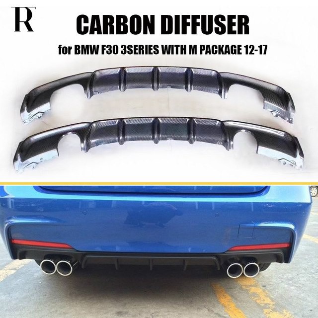 bmw 3-series f30 m sport m tech m performance rear diffuser lip bodykit ...