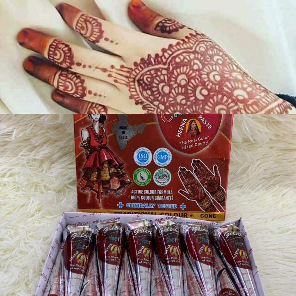 Maharani Fresh halal Henna Cone Inai Maharani Kon/Lukis Size Besar ...