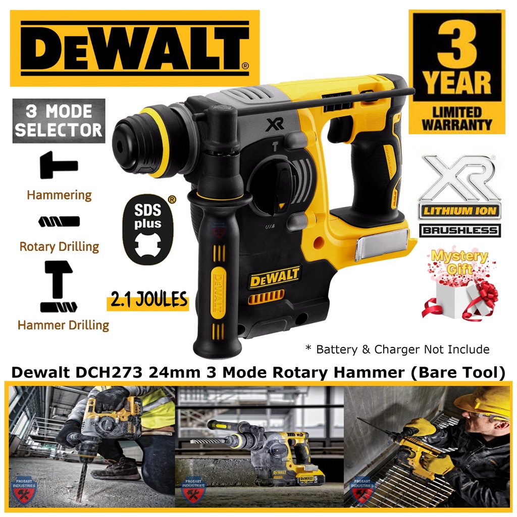 Dewalt DCH273P2-GB 18/20V Brushless Cordless SDS-Plus 3 Mode Rotary ...