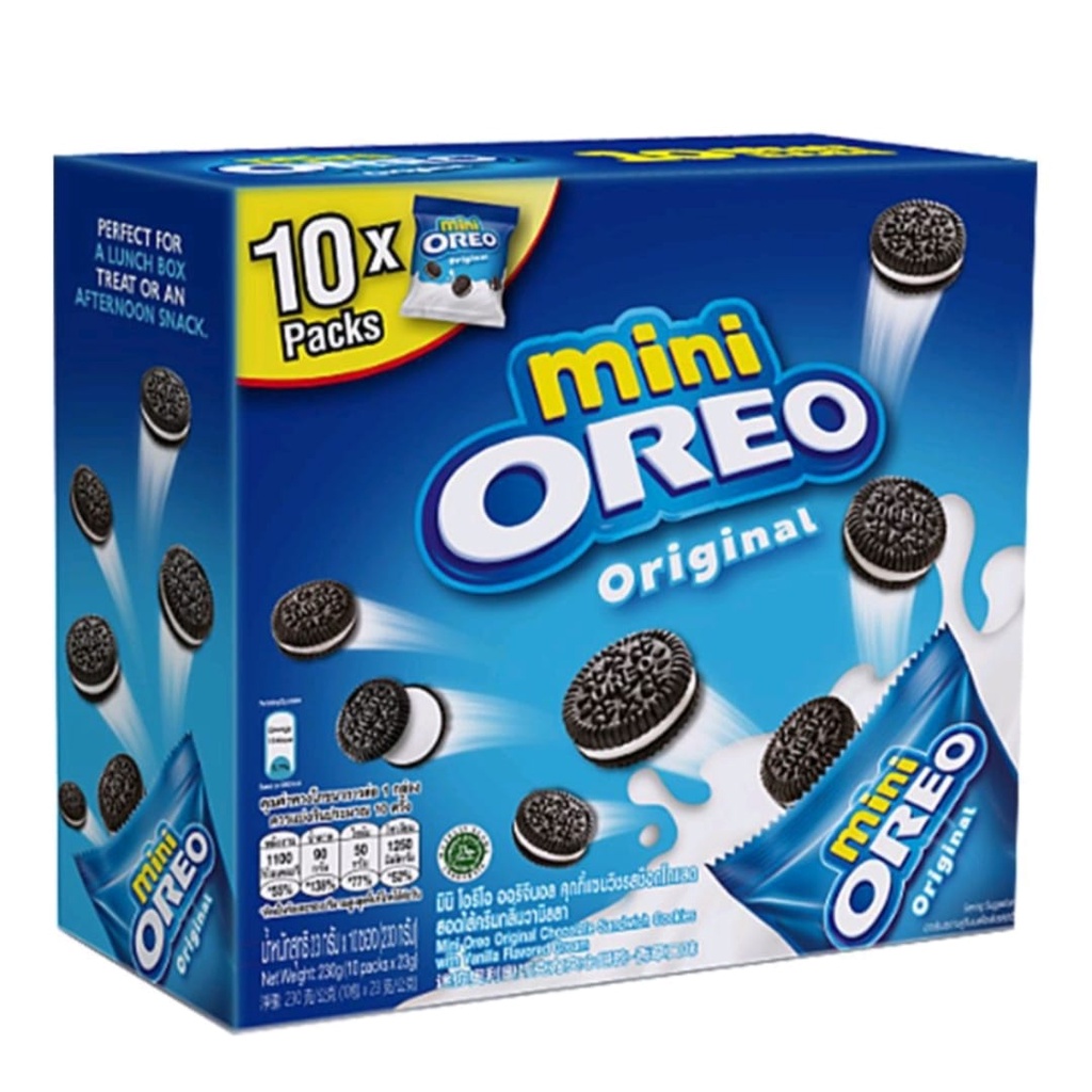 Mini Oreo Pack Original & Chocolate (10 x 20.4g) | Shopee Malaysia