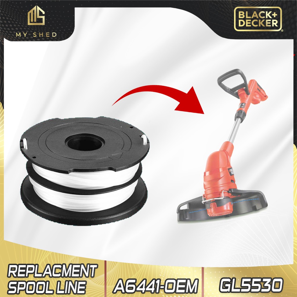 BLACK & DECKER Replacement 2PCS GL5530 Grass Trimmer Spool & Line ...