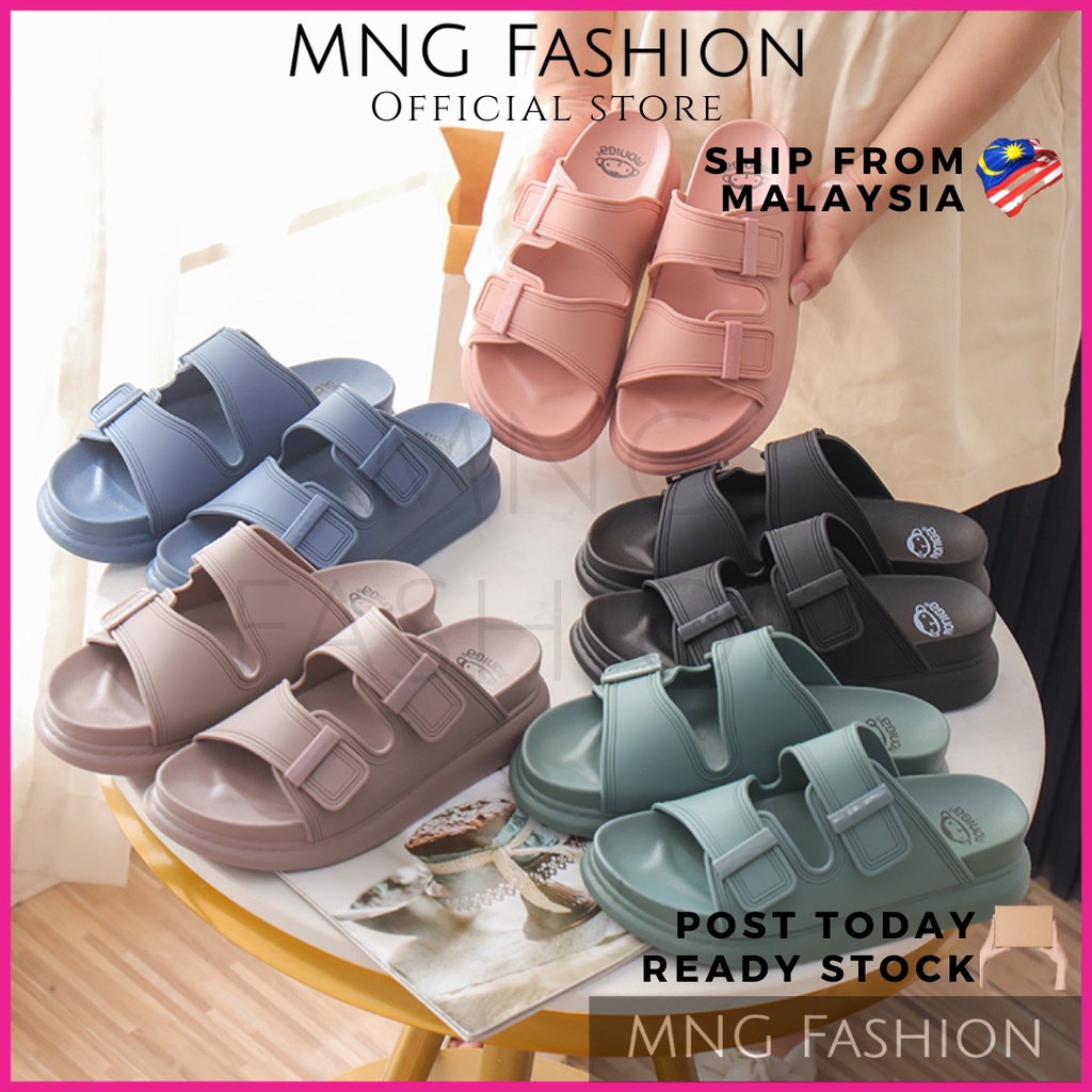 MONIGA - Selipar Kasual Perempuan Premium Kualiti | Soft Sole Women ...