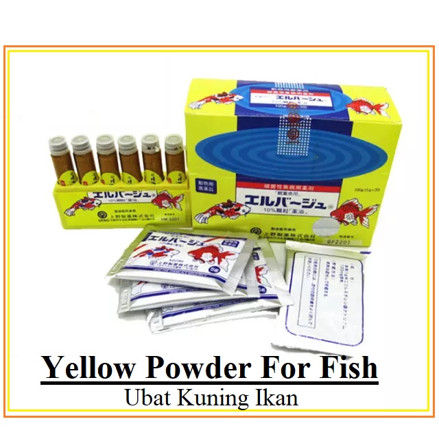Japan Yellow Powder 5g TAIYO UENO Original fish medicine Ubat Kuning ...