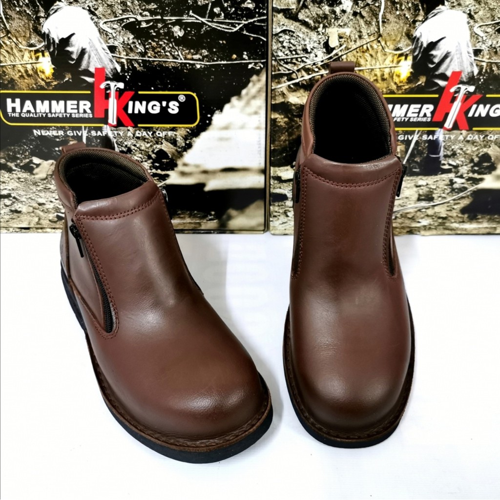 Original Hammer King's Mid-cut Slip-on Safety Boots HK13003 | Shopee ...