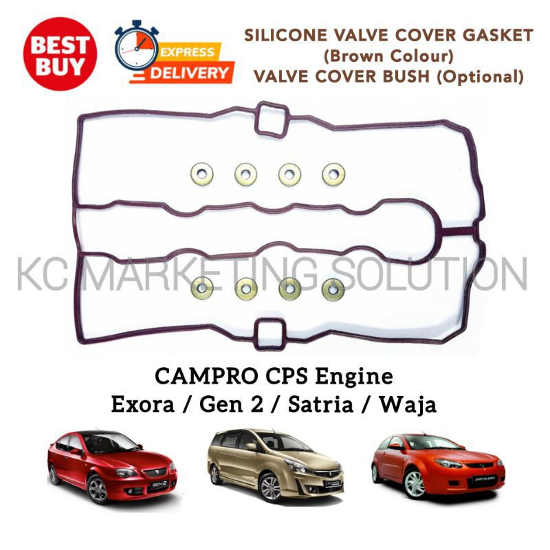 Silicone Valve Cover Gasket & Valve Cover Bush CAMPRO CPS Exora / Gen 2 ...