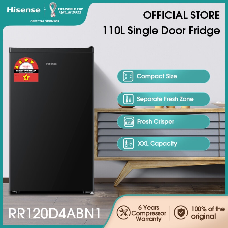 Hisense 110L Single Door 1-Door Refrigerator / Fridge / Peti Sejuk / 冰箱 ...