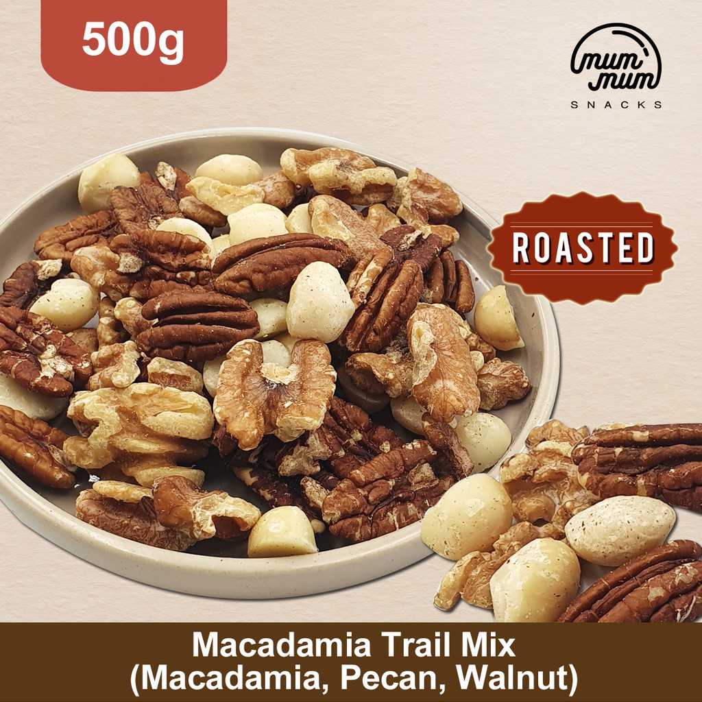 Macadamia Trail Mix [500g & 1kg] - Macadamia, Pecan & Walnut | Shopee ...
