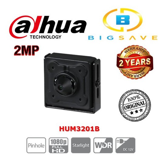 DAHUA 2MP ANALOG HUM3201B STARLIGHT HDCVI IR PINHOLE ATM CAMERA ...