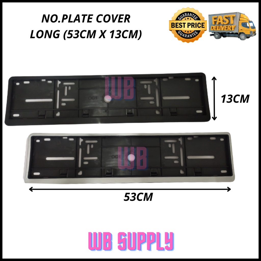 LONG UNIVERSAL Number Plate Casing Frame Cover 5 x 21 Perodua Proton ...