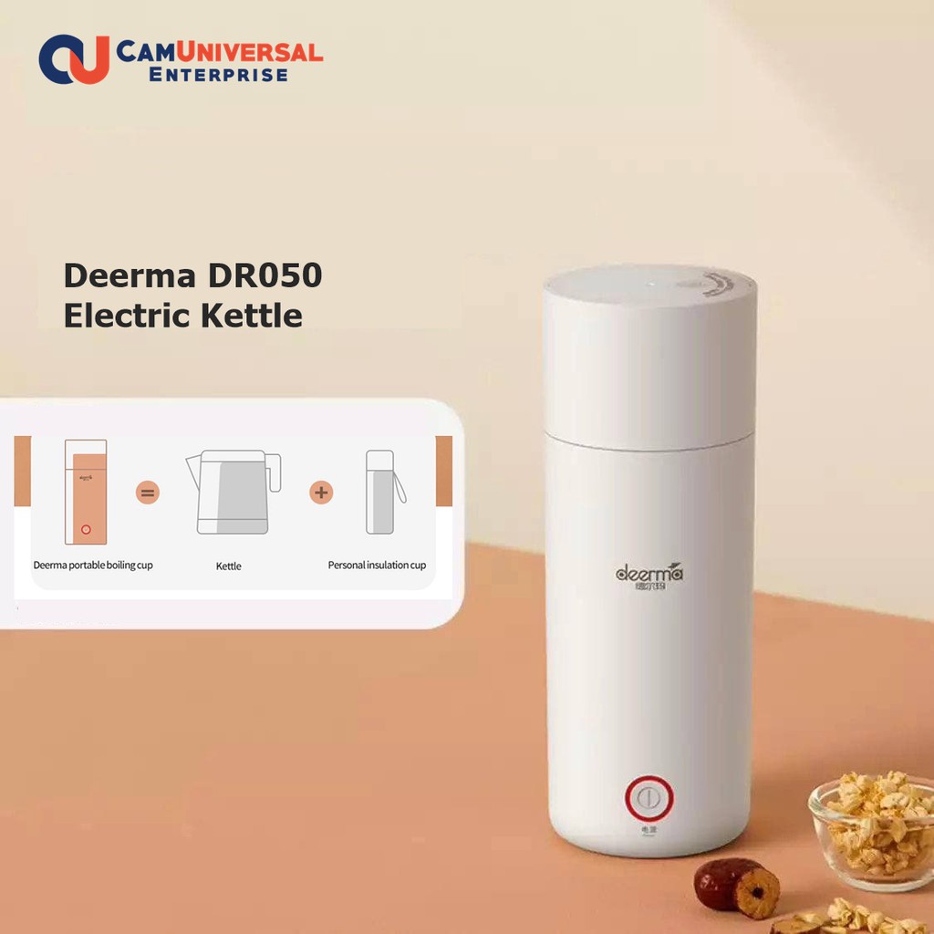 Deerma DR050 Electric Kettle Portable Kettle Thermos Electric Hot Water ...