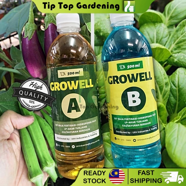 (500ml x2) Baja AB Baja Sayur Buah Cili / Growell AB Fertilizer For ...