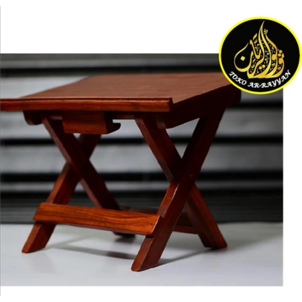 Rehal Meja Duduk Kayu Al-Quran Rihal Wood Stand L 40 x W 28 x H 30 ...