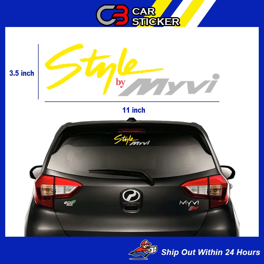 Style by Myvi car sticker / cs358 | Shopee Malaysia