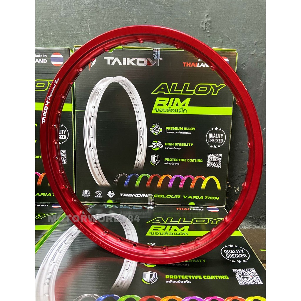 TAIKOM ALLOY RIM GELONG ALOY RODA WHEEL 100% ORIGINAL THAILAND 140 x 17 ...