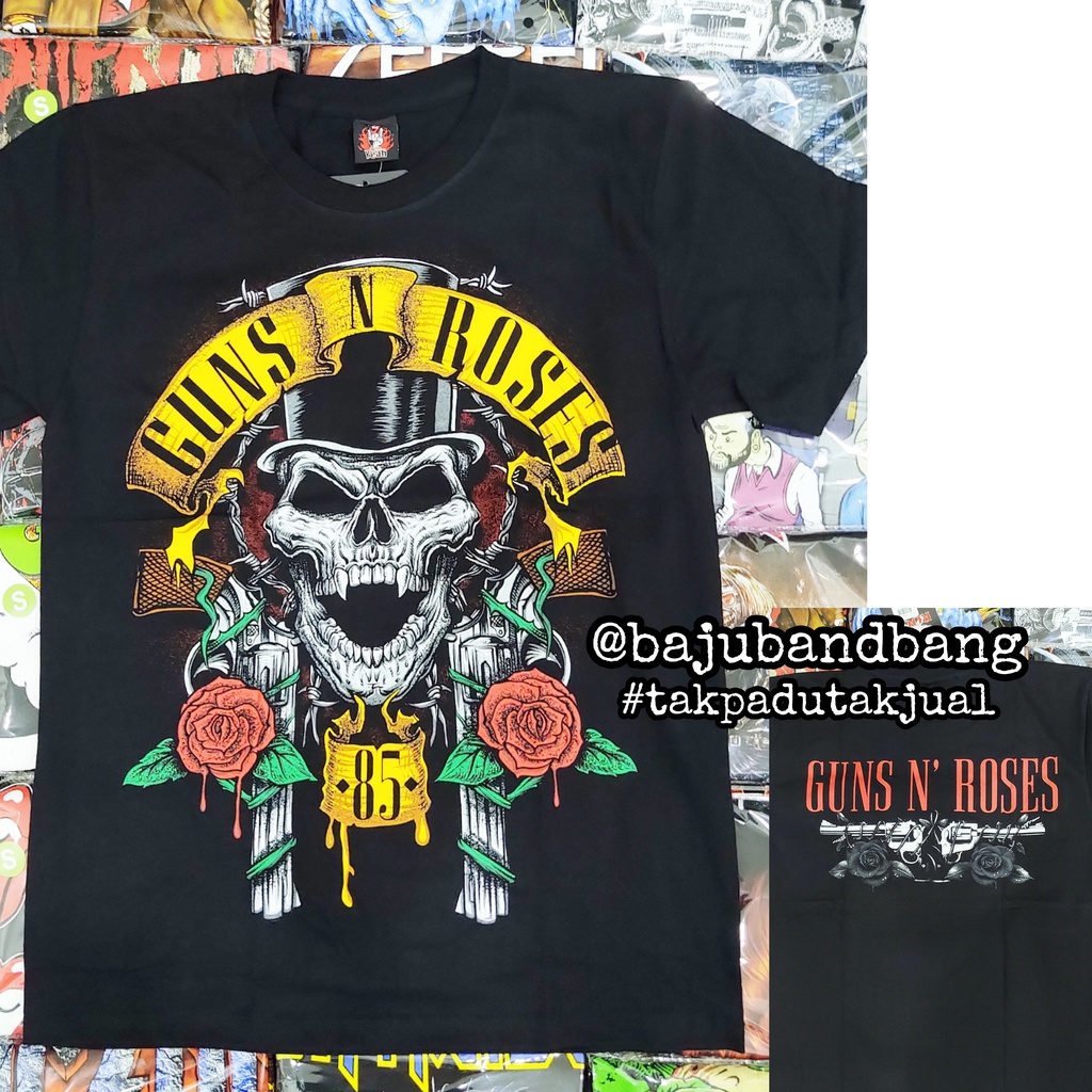 LONG SLEEVE @ LENGAN PANJANG ACDC Kiss Guns N Roses Baju Band Tshirt ...