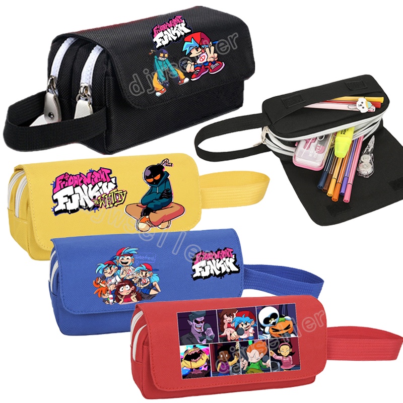 Friday Night Funkin Pencil Case FNF Kid Stationery Storage Bag Large ...