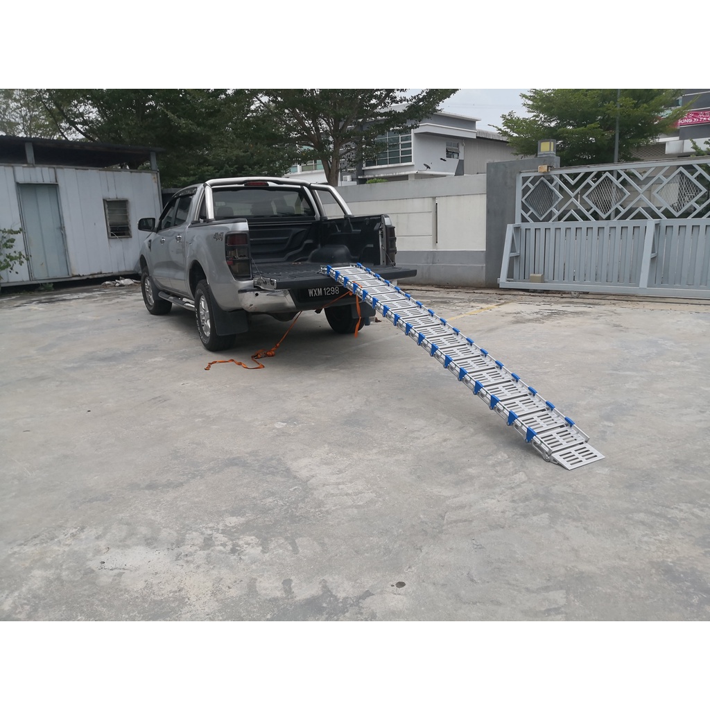 KODO Motorcycle Rollable Ramp Aluminum 4X4 Heavy Duty Bike Ramp Tangga ...