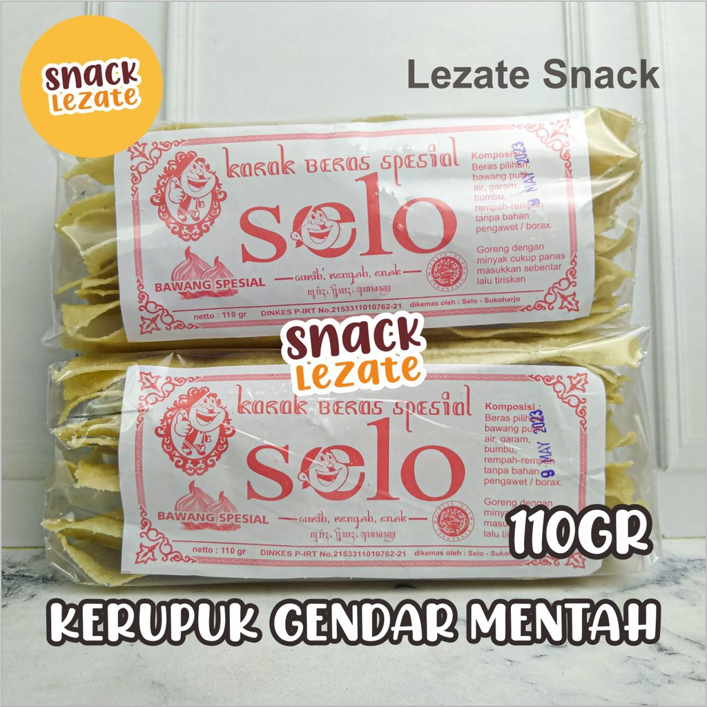 Original Raw Gendar Crackers Typical Of Solo Onion Flavor/Raw Puli ...