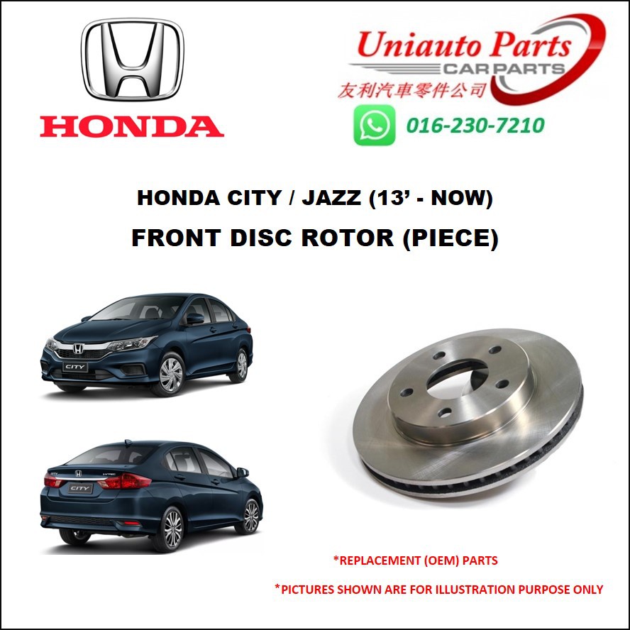 HONDA CITY T9A GM6 ('13 - NOW) FRONT DISC ROTOR (PIECE) | Shopee Malaysia