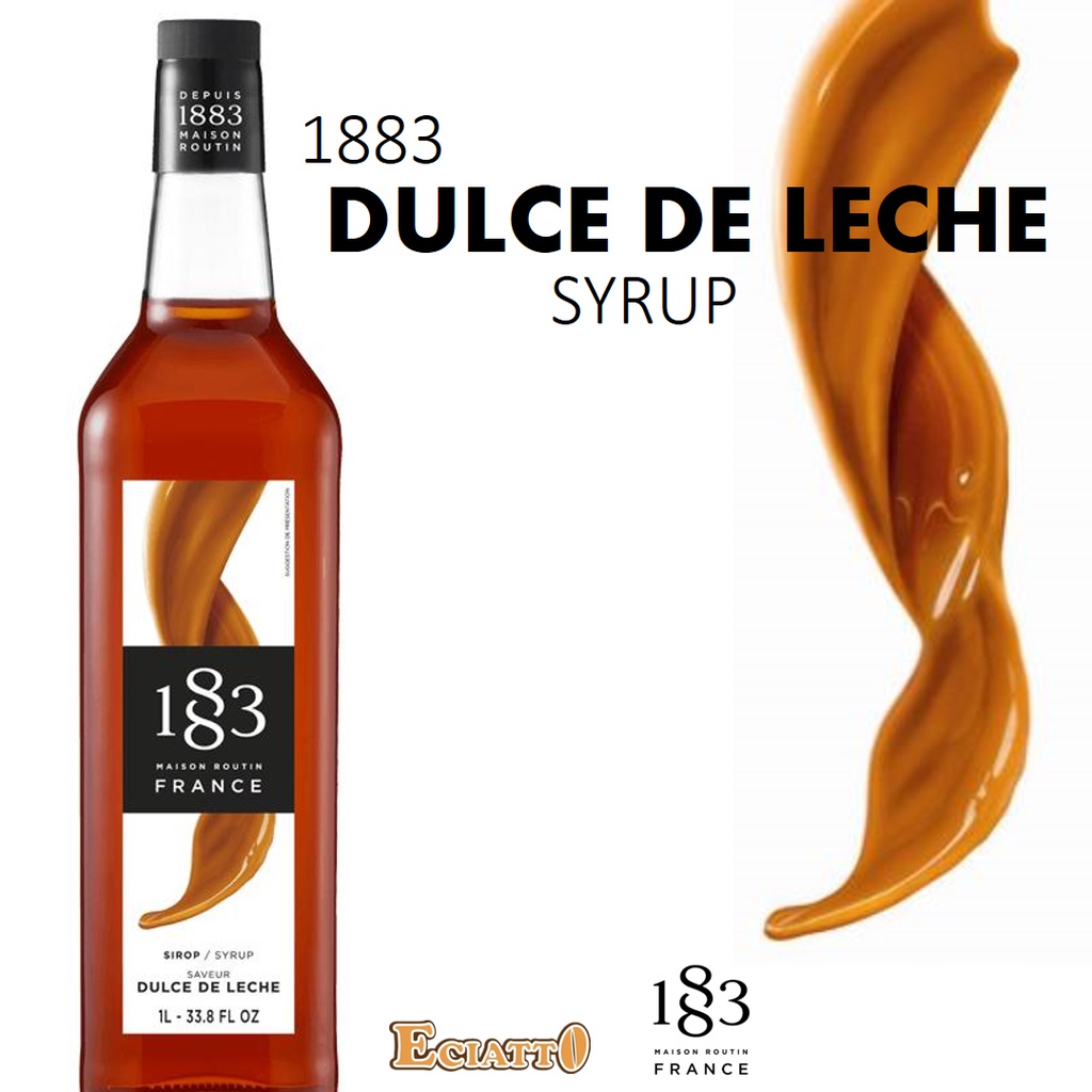 1883 MAISON ROUTIN Dulce De Leche Syrup 1L For Coffee Halal Premium ...