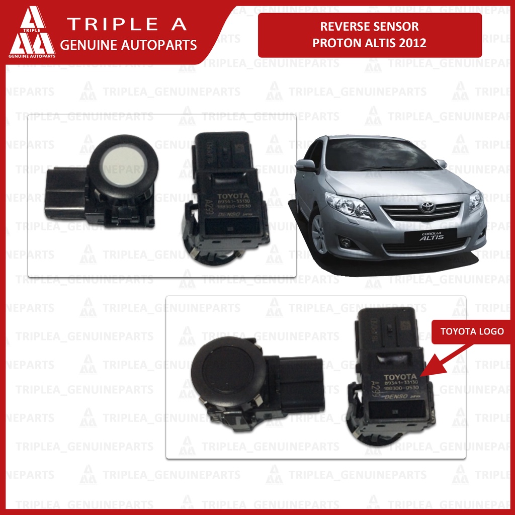 NEW🔥 Reverse Sensor Toyota Altis Corolla 2012 Rear Bumper Parking ...