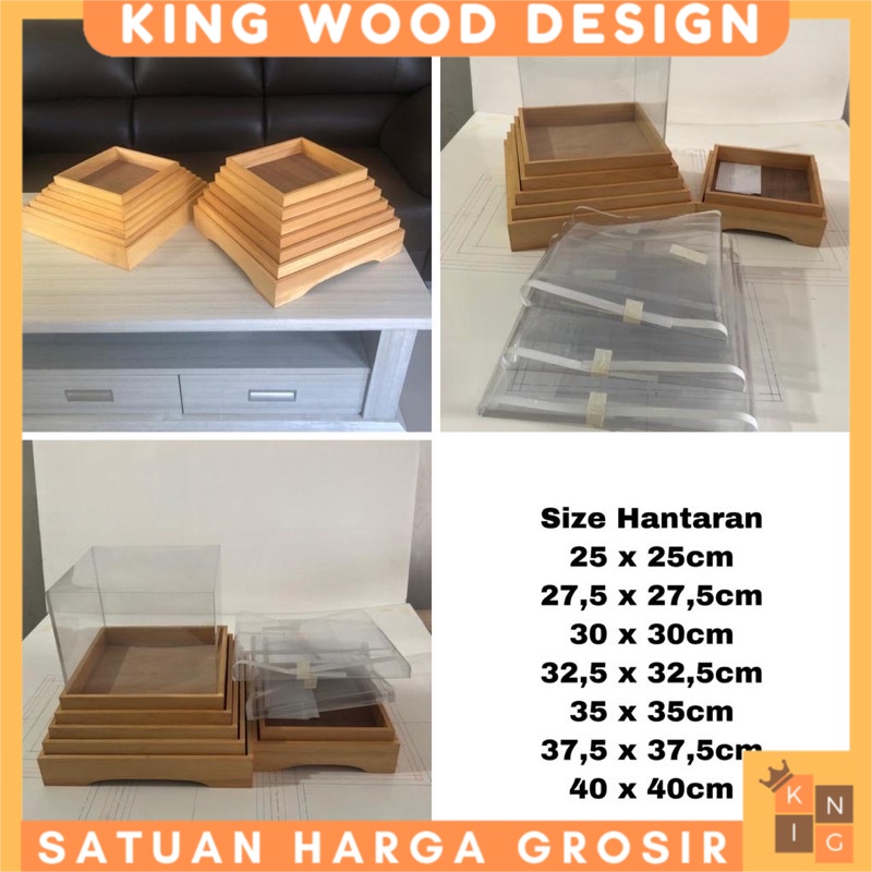 Rectangular Box 4 Same Side Plus Cover Mica Box Seserah wedding ...