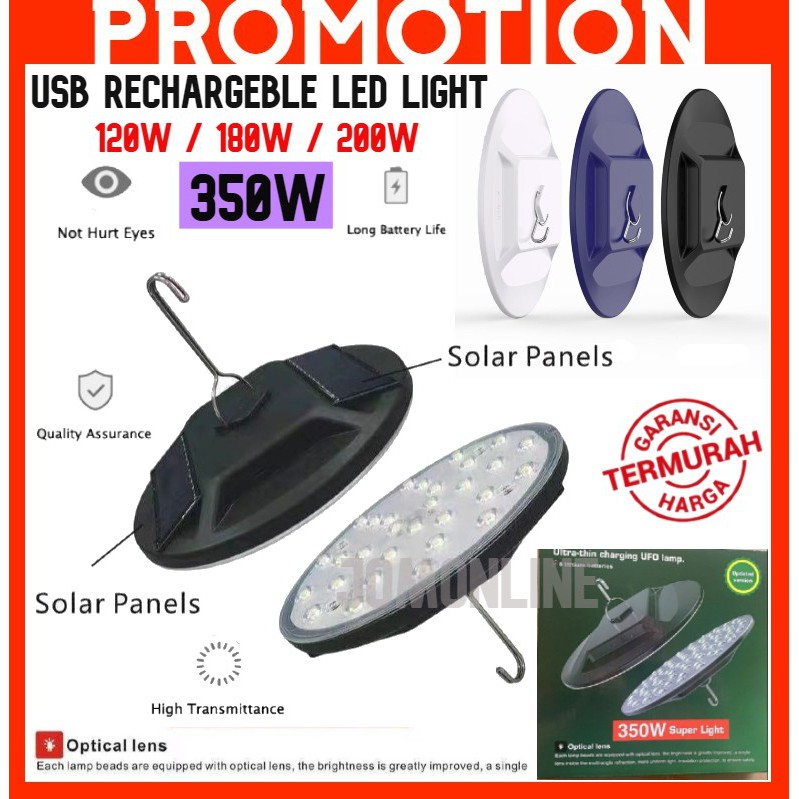 ~Ship From KL~ 350w Ultra thin Light Rechargeable lamp led light ...