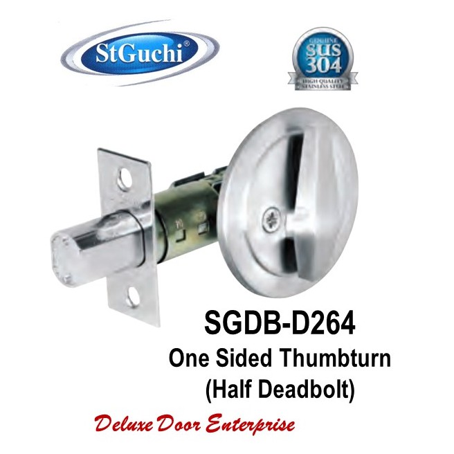 St Guchi SGDB D264 One Sided Thumbturn Deadbolt Lock / SGDB-D264 / Half ...