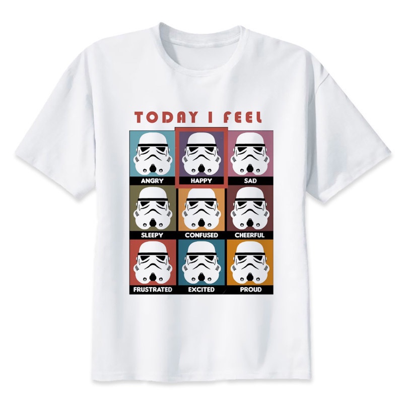 star wars t shirt Men funny darth vader T-Shirt starwars porg ...
