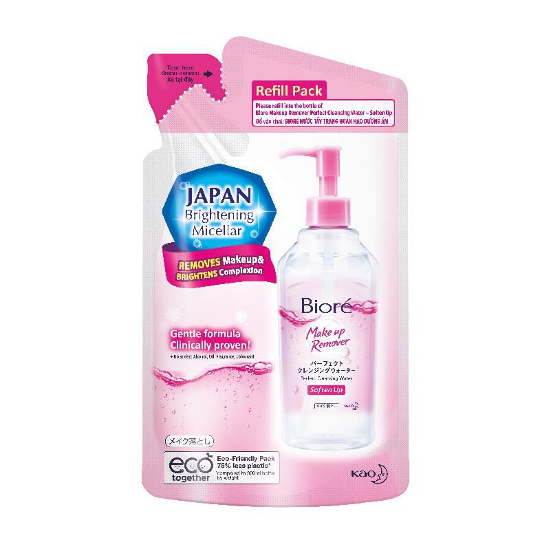 BIORE Perfect Cleansing Water Soften Up Refill Pack (250ml) | Shopee ...