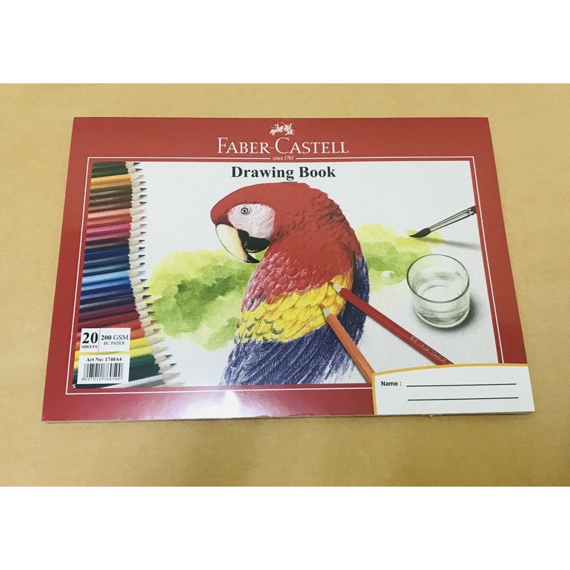 Drawing Book A4 Faber Castell / A4 Faber Castell Drawing Book | Shopee ...