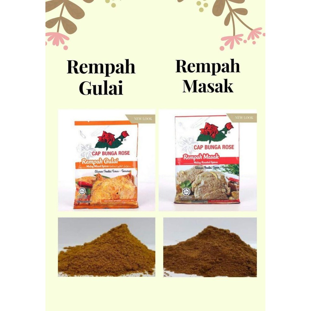 REMPAH CAP BUNGA ROSE ASLI TERENGGANU (PEK BESAR) | Shopee Malaysia