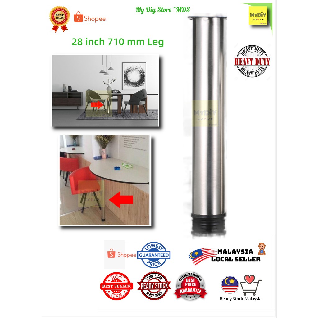 【MDS】 ADJUSTABLE Office table Round Furniture Kitchen Leg Bar Counter ...