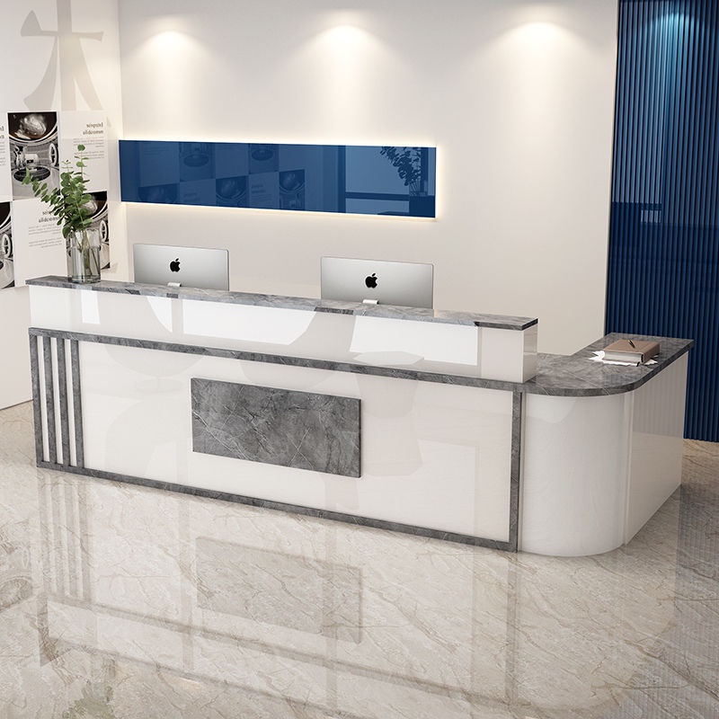 Front desk reception desk clothing store corner cashier desk beauty ...