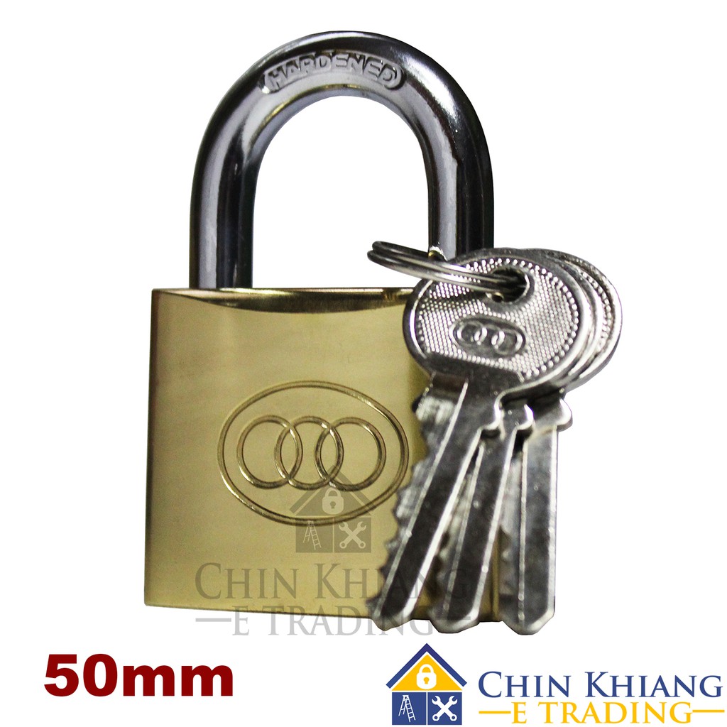 Tri-Circle No 265 Brass Padlock 50mm | Shopee Malaysia