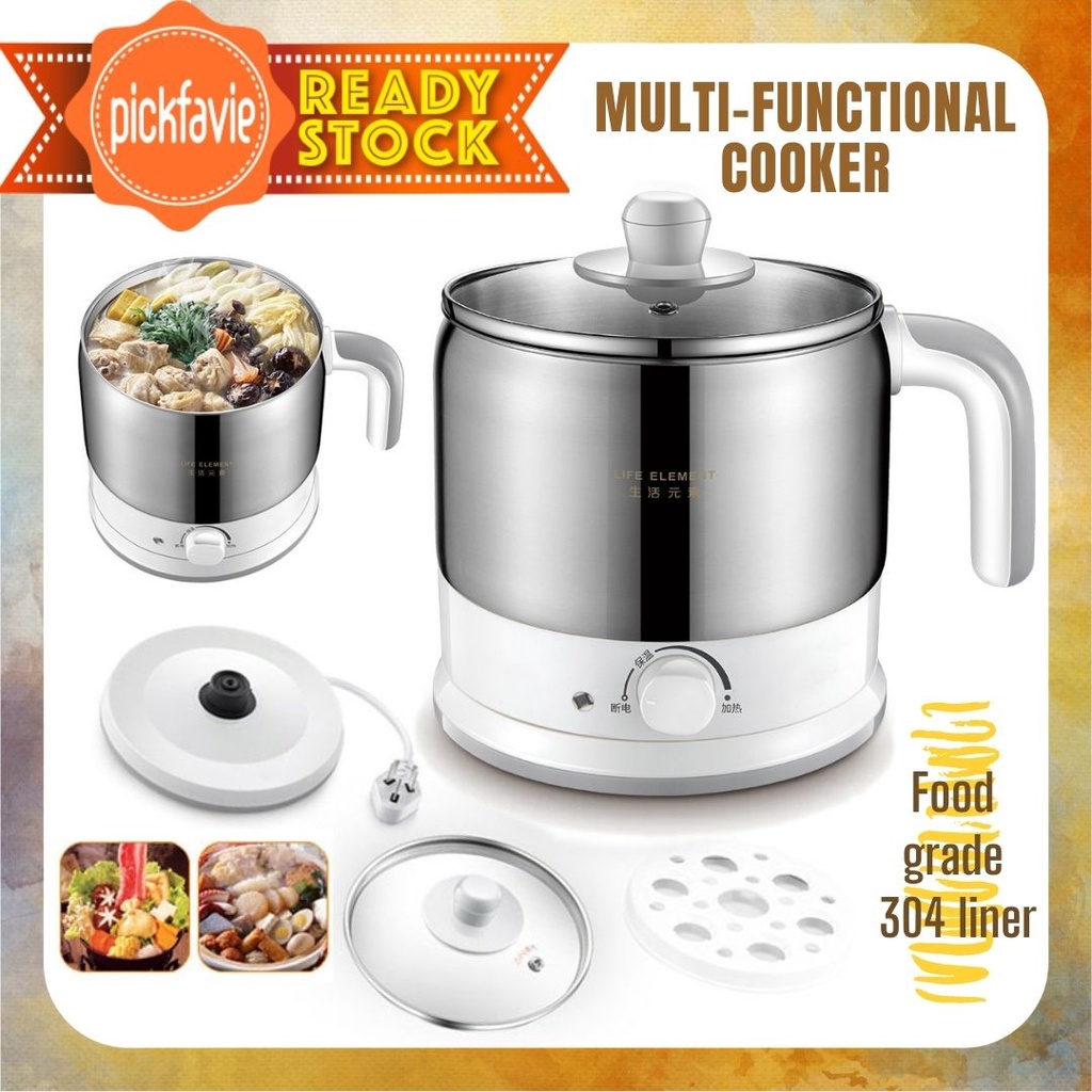 Multi Function Cooker Adjustable Heat Control 1.2L Grey Color IP119 ...