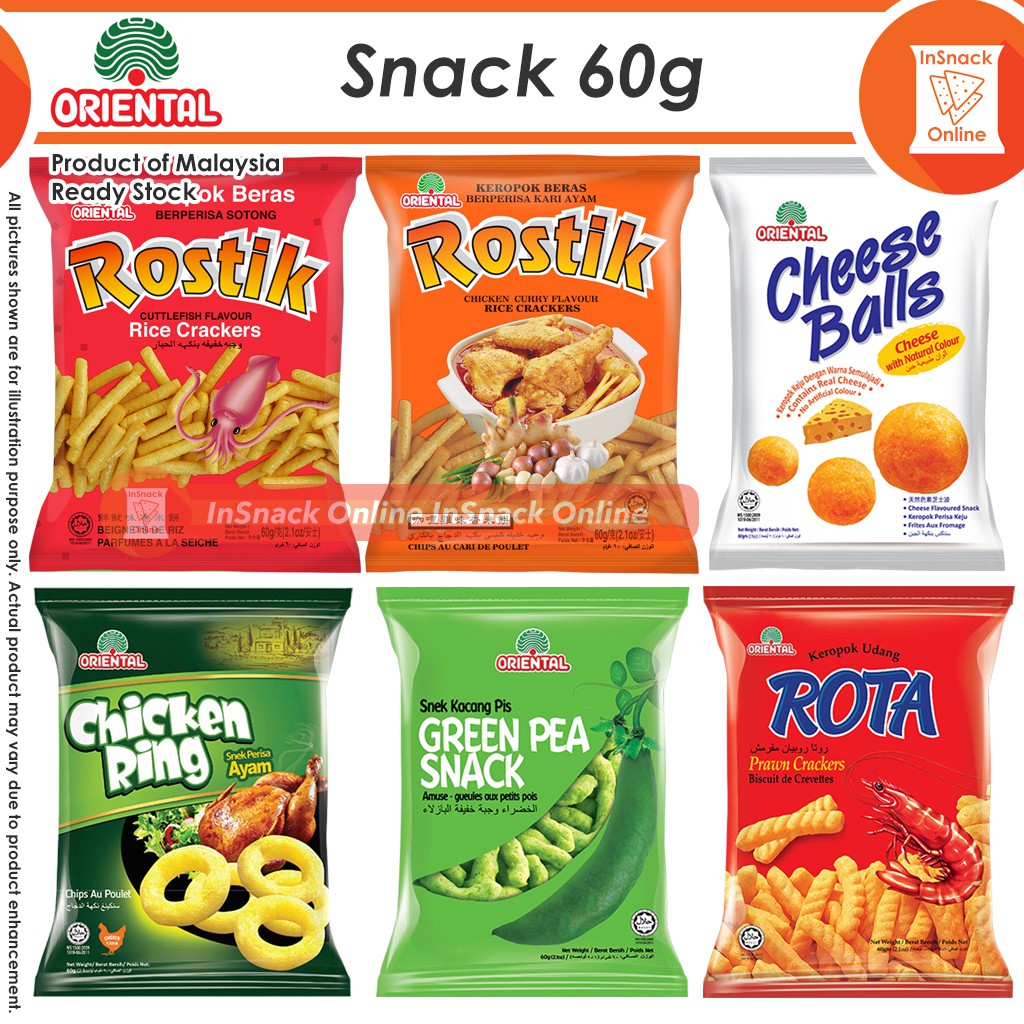 Oriental Snack Series 60g Buatan Malaysia 零食 Snack | Shopee Malaysia