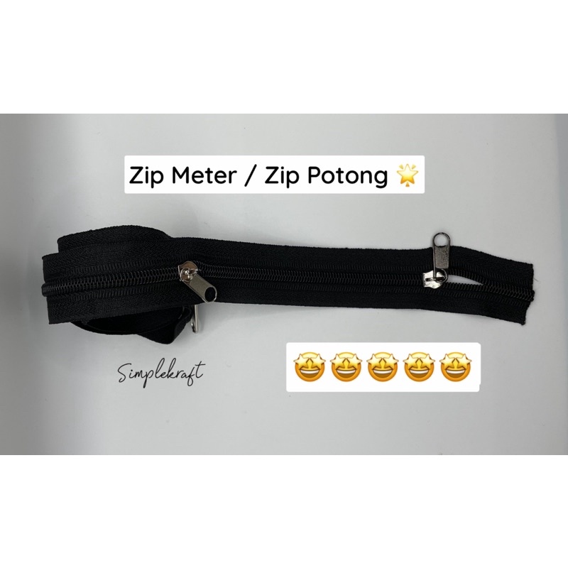 Zip Meter 1 meter / Zip Potong READY STOCK 🔥 🔥 | Shopee Malaysia