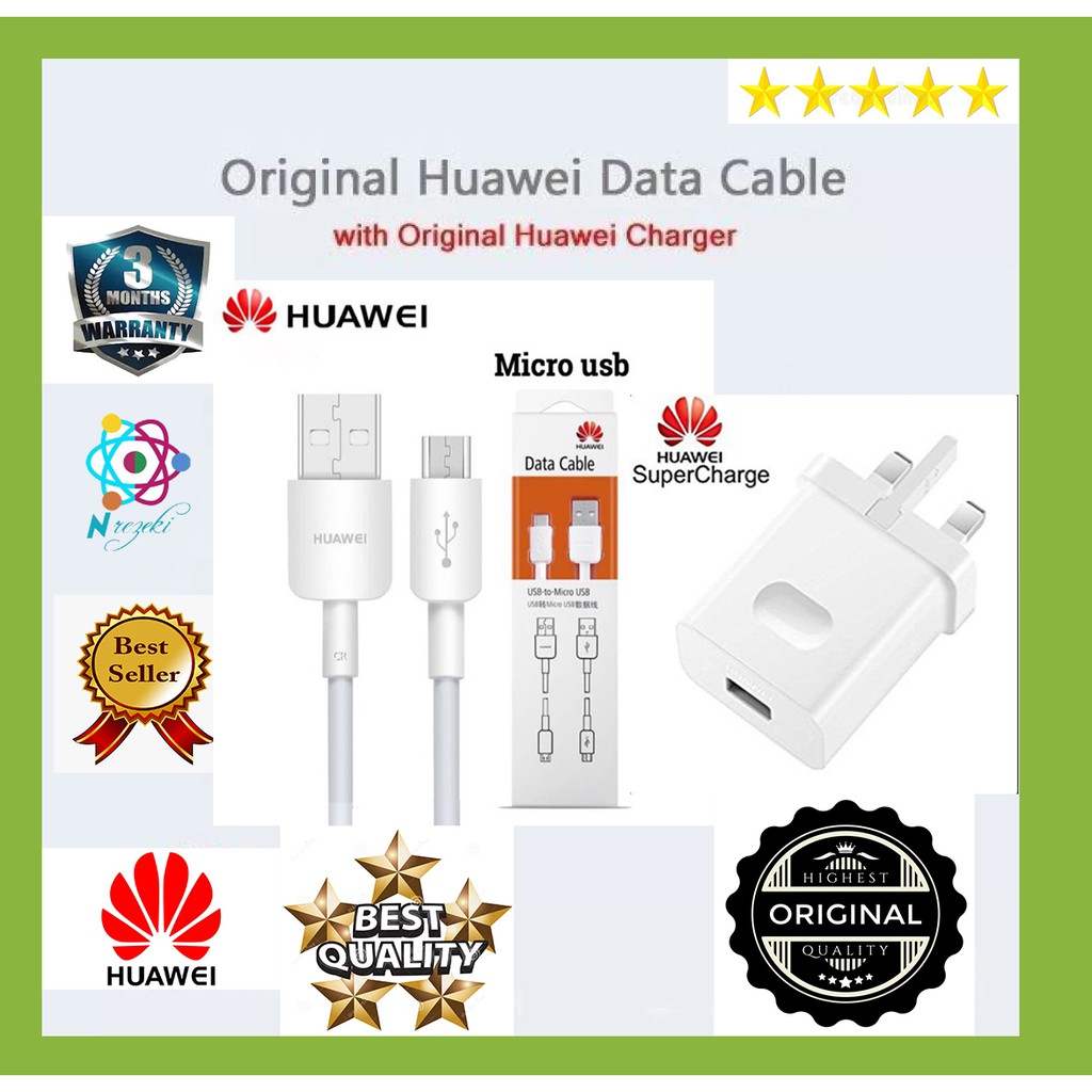 HUAWEI MICRO USB CHARGER MATE8 NOVA 3I,HONOR 8X ,NOVA 2,Y5 2019,y9 2019 ...