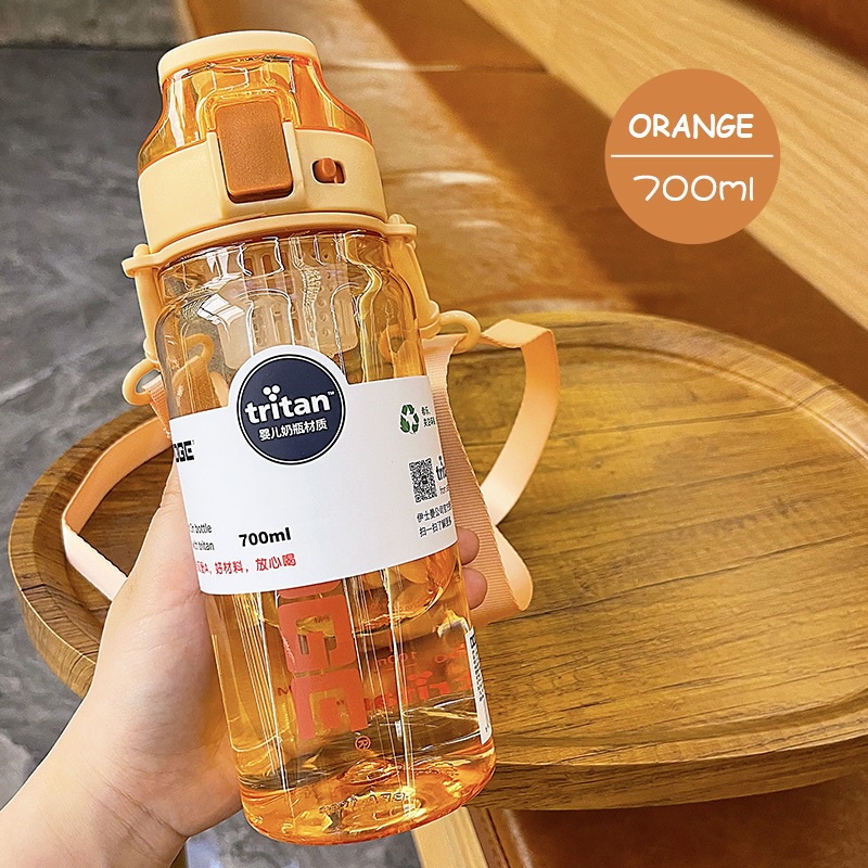 900ml BPA FREE TRITAN DODGE Water Bottle Handle Portable Sport Gym Bottle Viral Botol Air 0.9 L ...