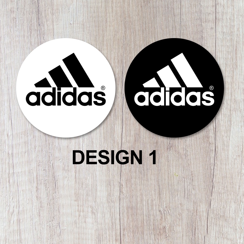 Adidas Logo - vinyl laminated sticker | Shopee Malaysia