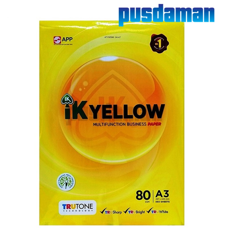 IK Yellow A3 Paper 80GSM 500sheets | Shopee Malaysia