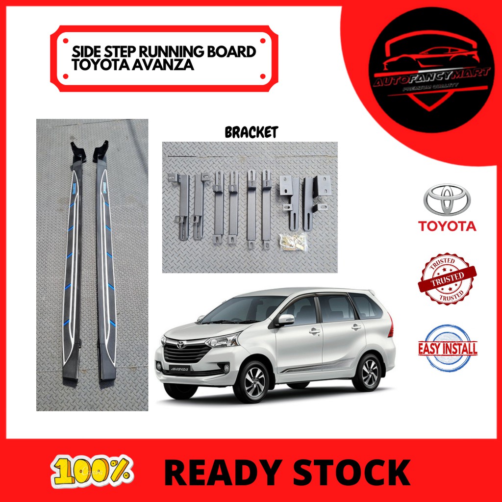 TOYOTA AVANZA SIDE STEP RUNNING BOARD 2015 2016 2017 2018 2019 2020 ...
