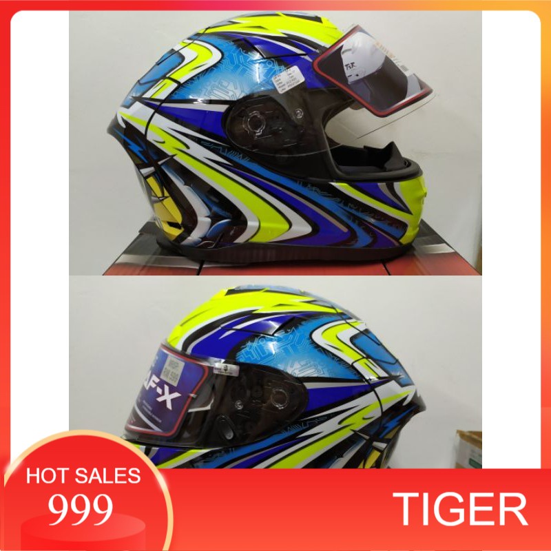 Tsr Fullface Helmet Daijiro Yellow Blue Aero Force Full-Face Motor ...