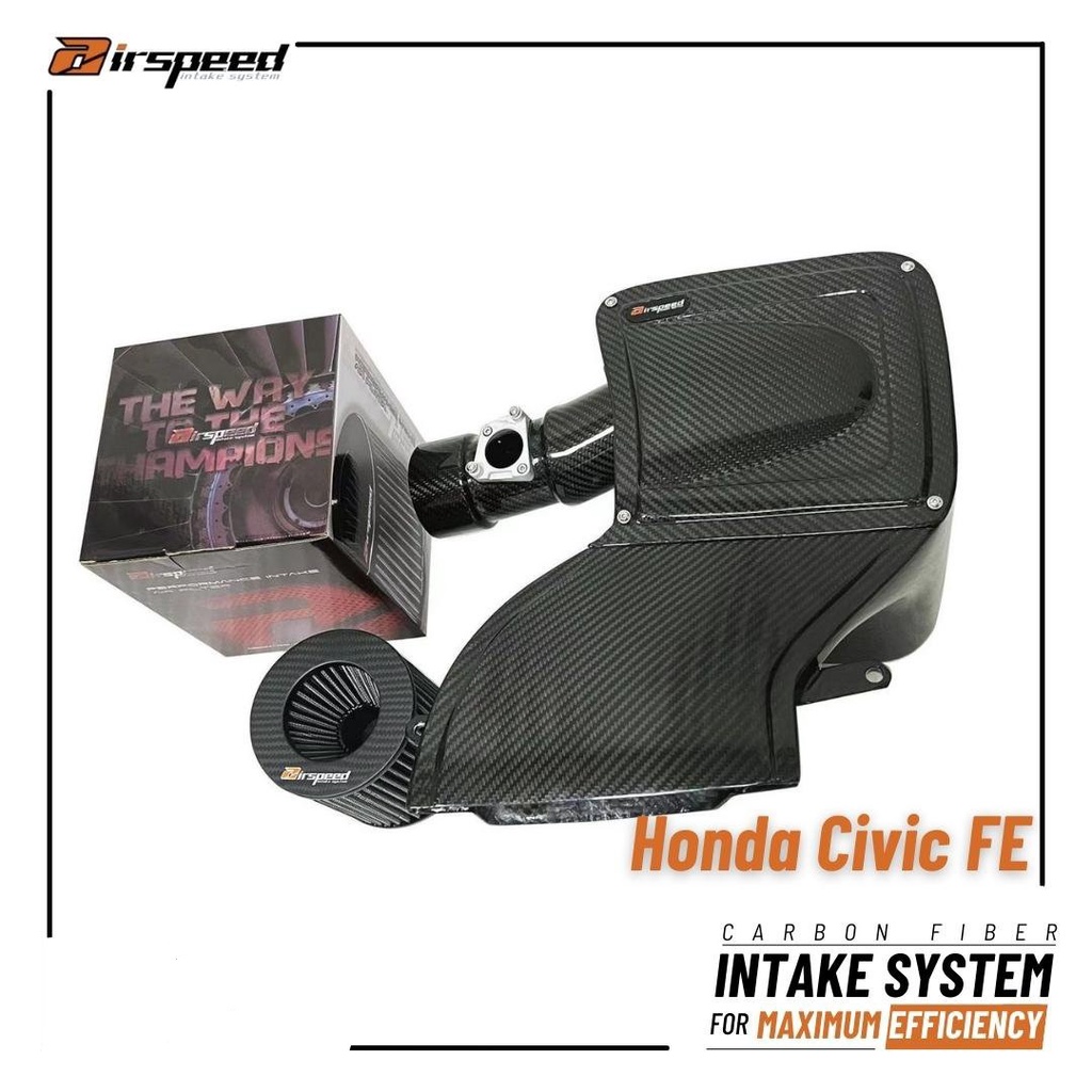 Airspeed Carbon Fiber Cold Air Intake System Kit for Honda Civic FE ...