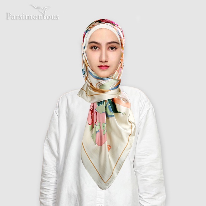 Aibins Muslim Tudung Bawal Satin Silk 90cm(35.4inch) Bawal Satin Viral ...
